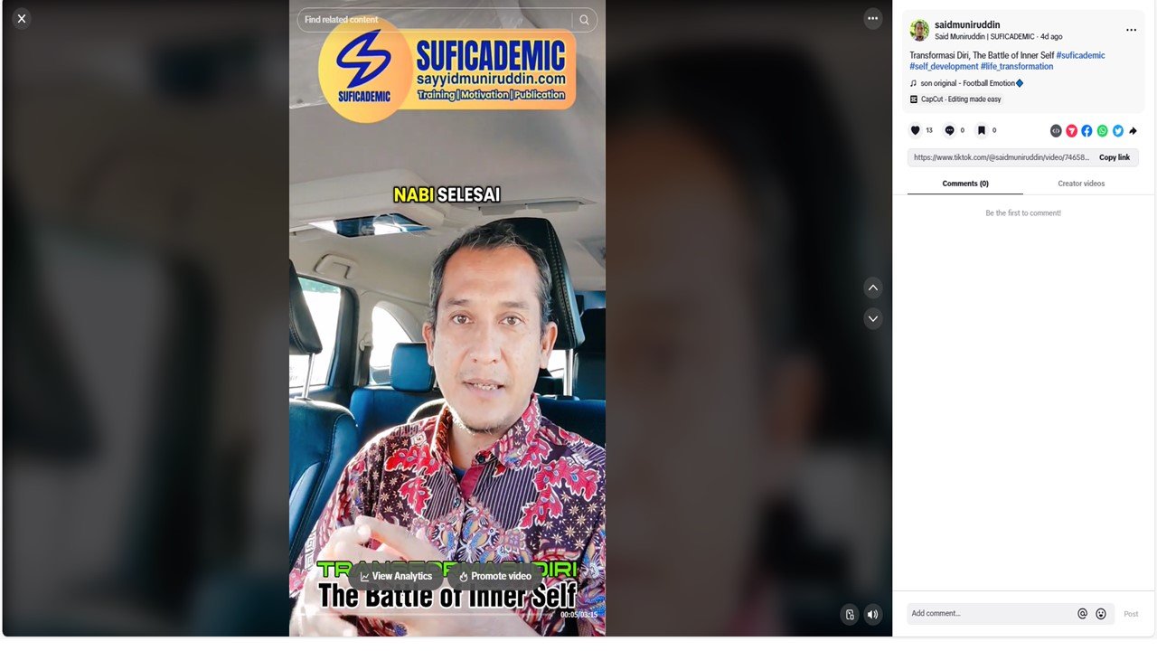 The Battle of Inner Self – SAID MUNIRUDDIN